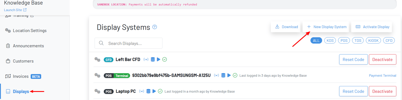 KDS: Setting up your KDS Display