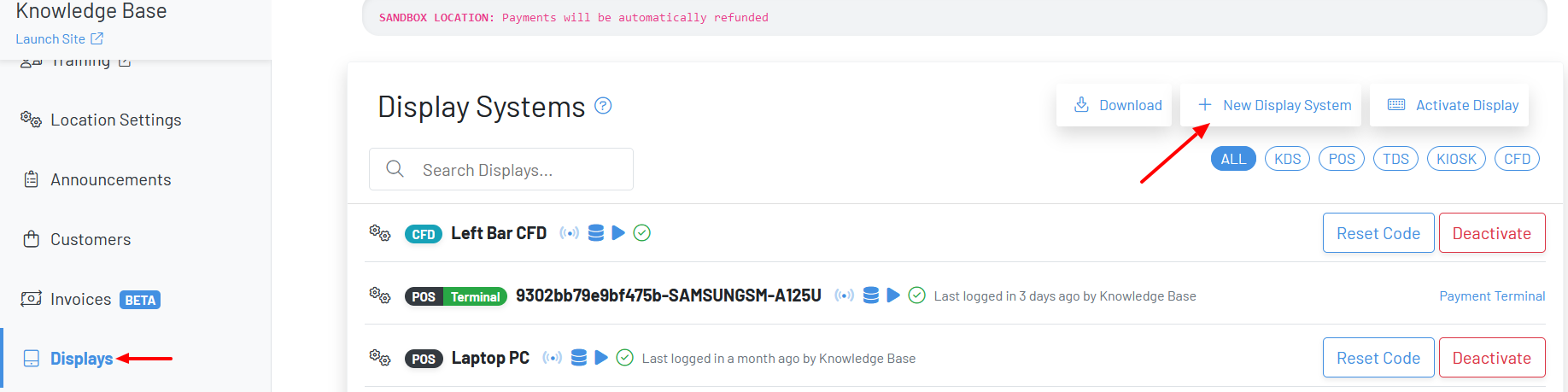 KDS: Setting up your KDS Display