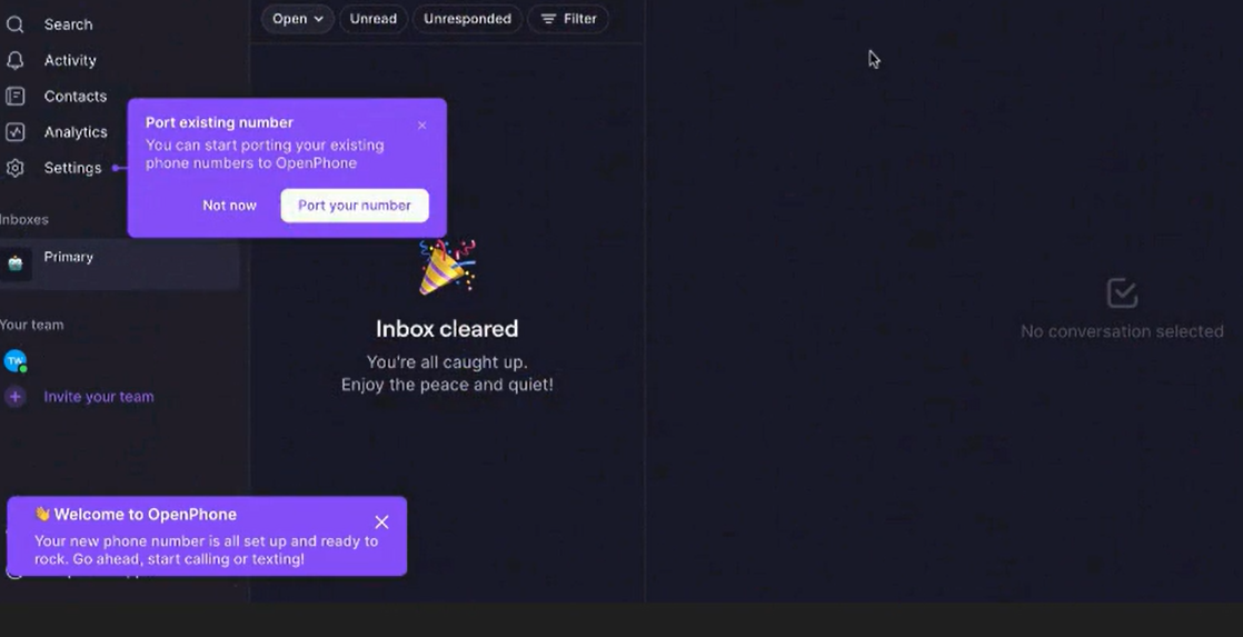 How To Setup OpenPhone Account