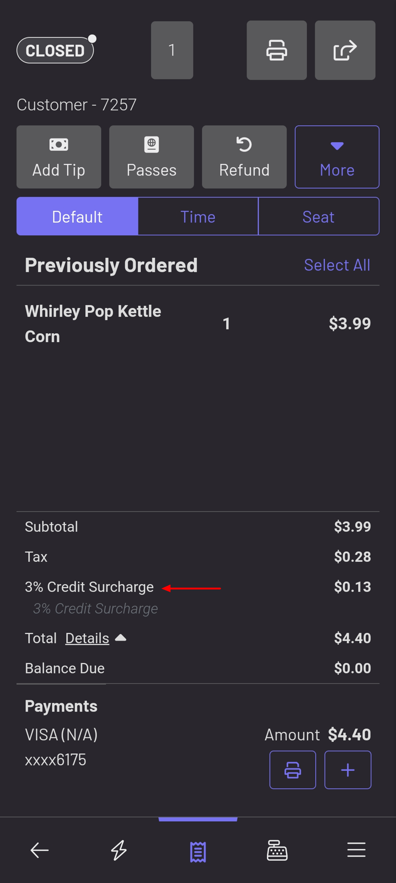 Credit Card Surcharging