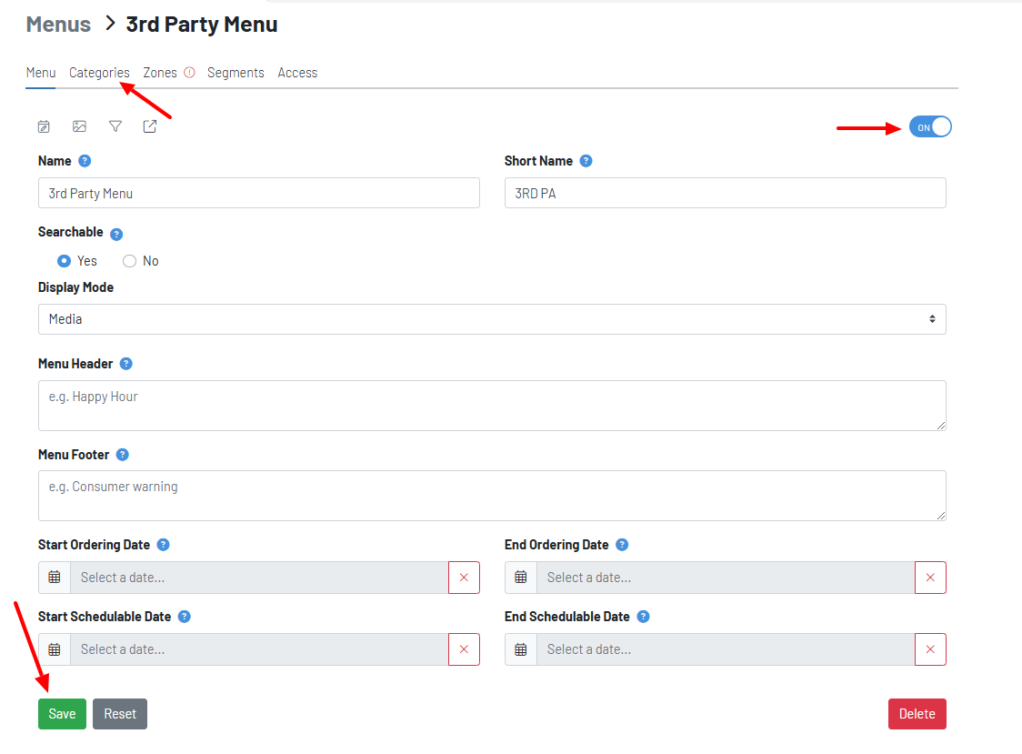 How To Setup 3rd Party Ordering