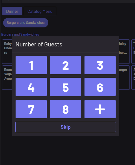 Guest Cover Count