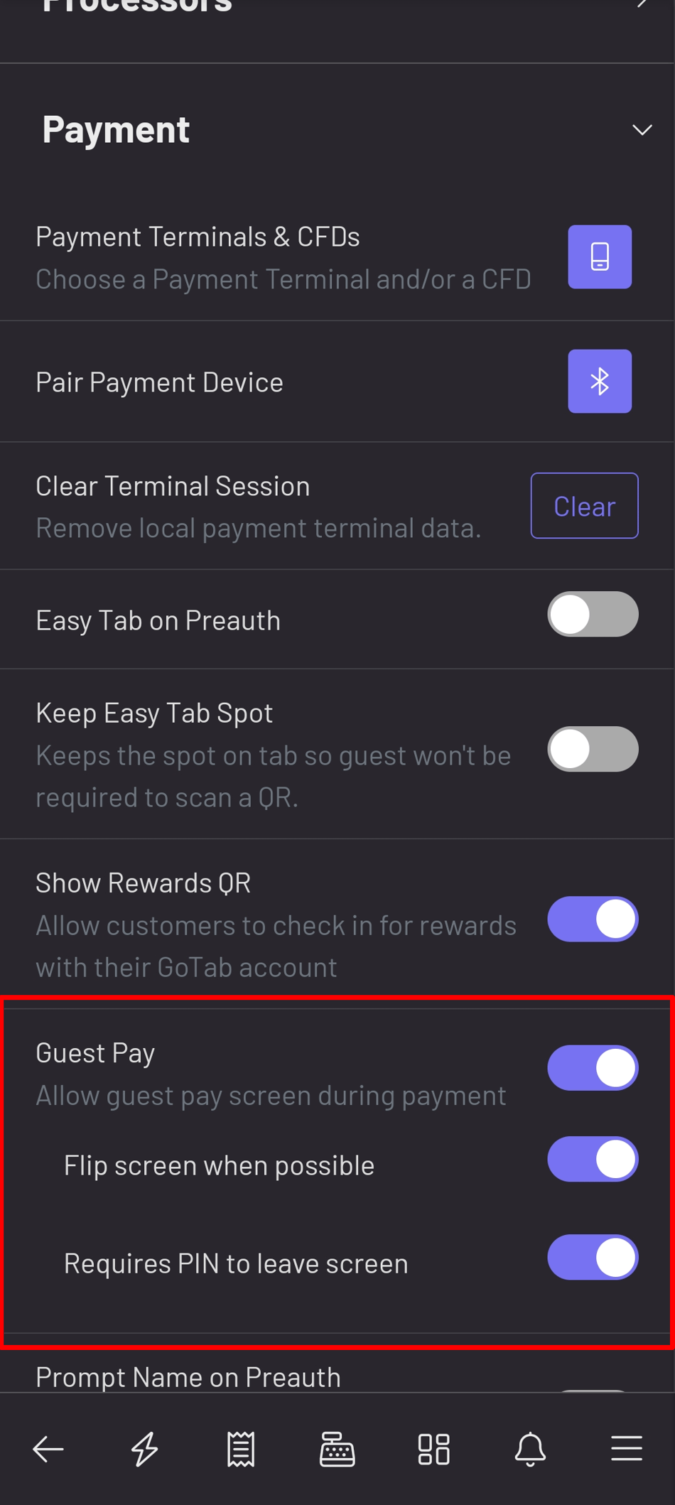 Pocket POS: Guest Pay