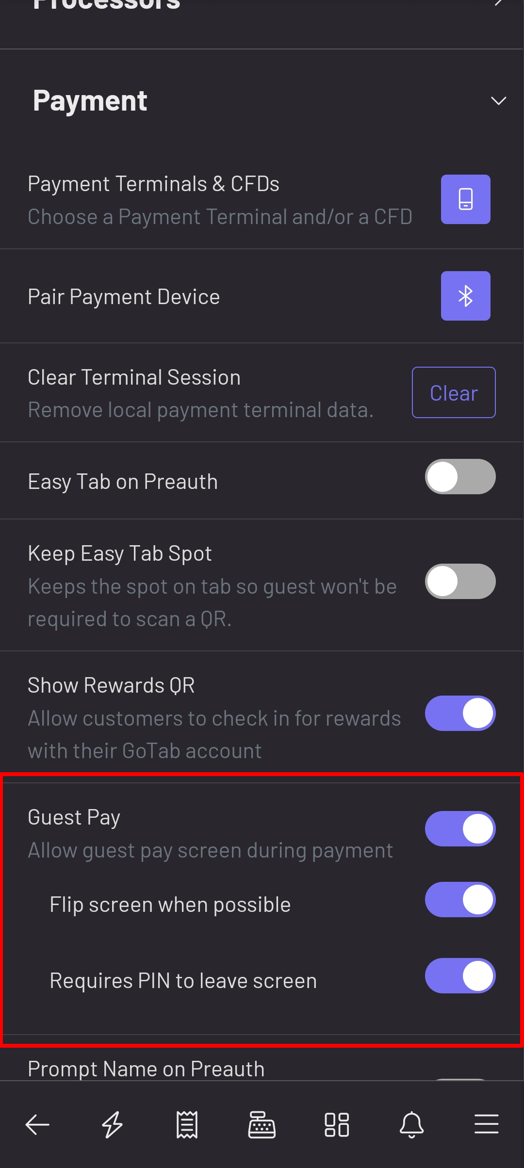 Pocket POS: Guest Pay