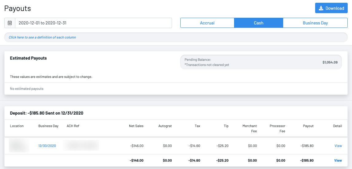 How to view your GoTab Accounting Reports